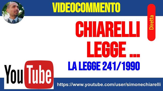 Chiarelli legge ... la legge 241/1990 - Concorsi pubblici - Community ... Chiarelli legge ... la legge 241/1990 - Concorsi pubblici - Community ...