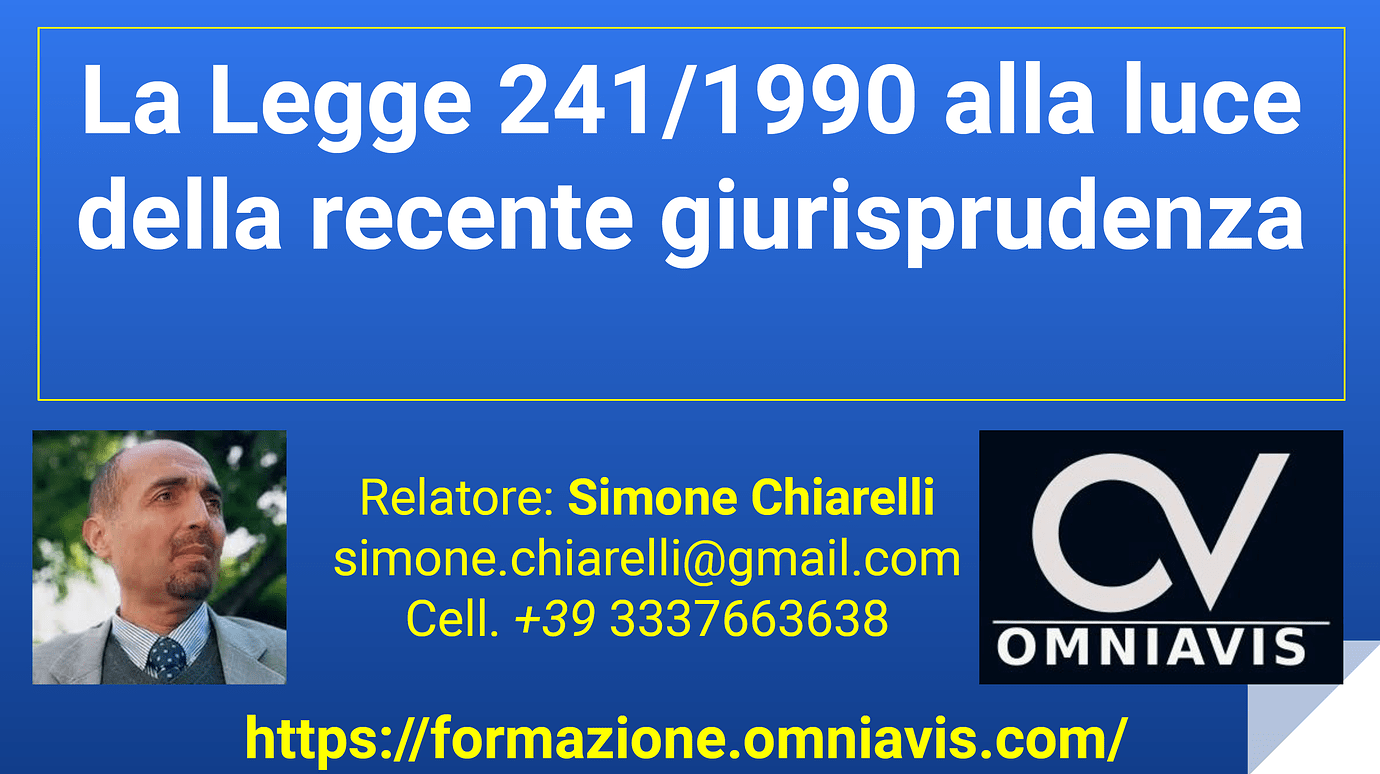 Chiarelli legge ... la legge 241/1990 - Concorsi pubblici - Community ... Chiarelli legge ... la legge 241/1990 - Concorsi pubblici - Community ...